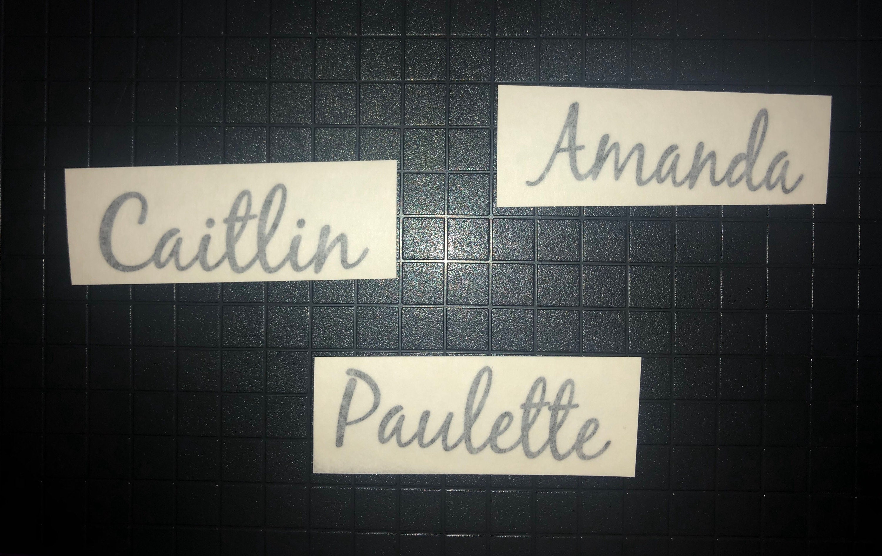 Name Decal Name Sticker Vinyl Name Decal Personalized | Etsy