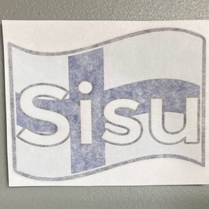 Finland Sisu Vinyl Sticker Finnish Flag Sticker Finland Flag Vinyl ...