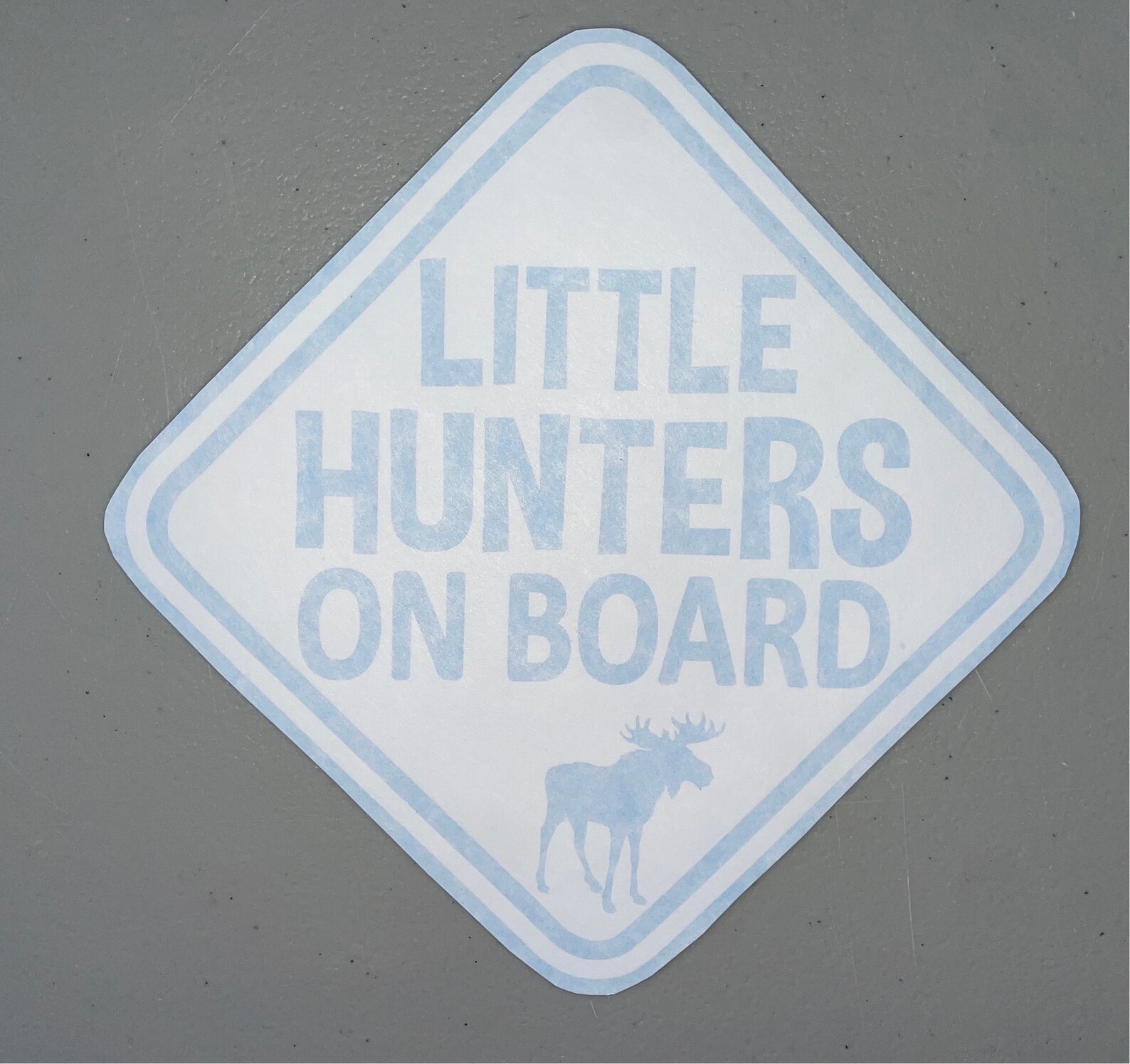 Little Hunters on Board Bumper Sticker | on Board Car Decal | Moose on ...