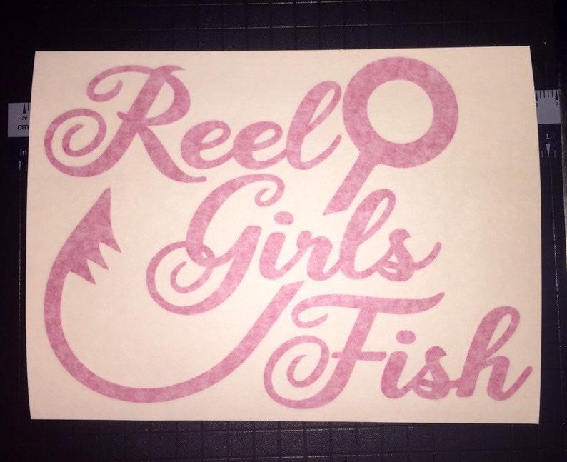 Girls Fishing Car Sticker | Reel Girls Fish Vinyl Decal | Reel Girls ...