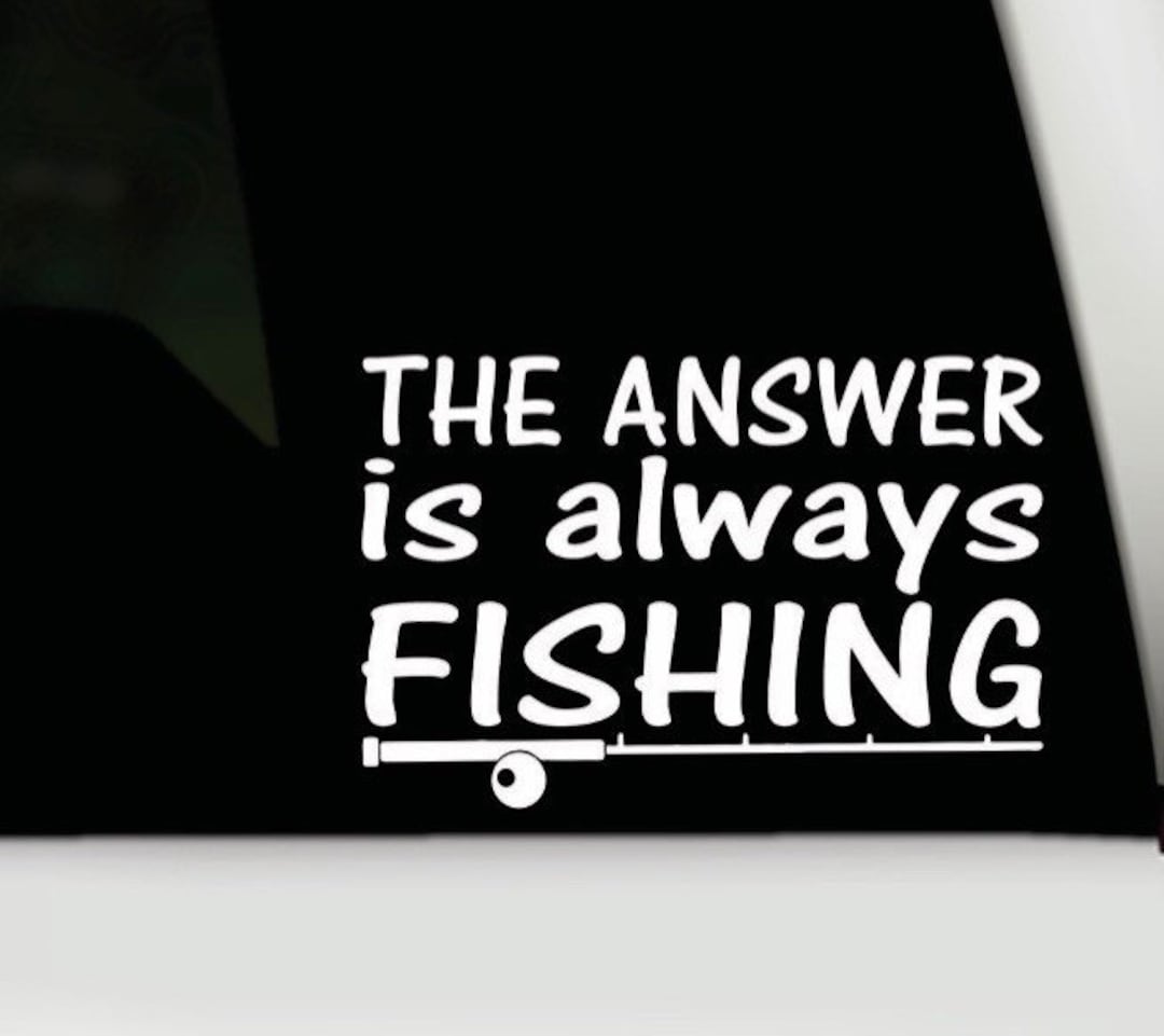 Fishing Bumper Sticker | Fishing Truck Car Window Decal | Funny Fishing ...