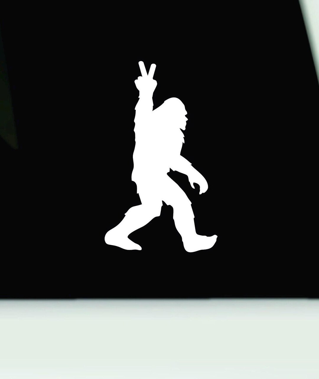 Bigfoot Peace Sign Decal | Bigfoot Sticker | Bigfoot Bumper Sticker ...