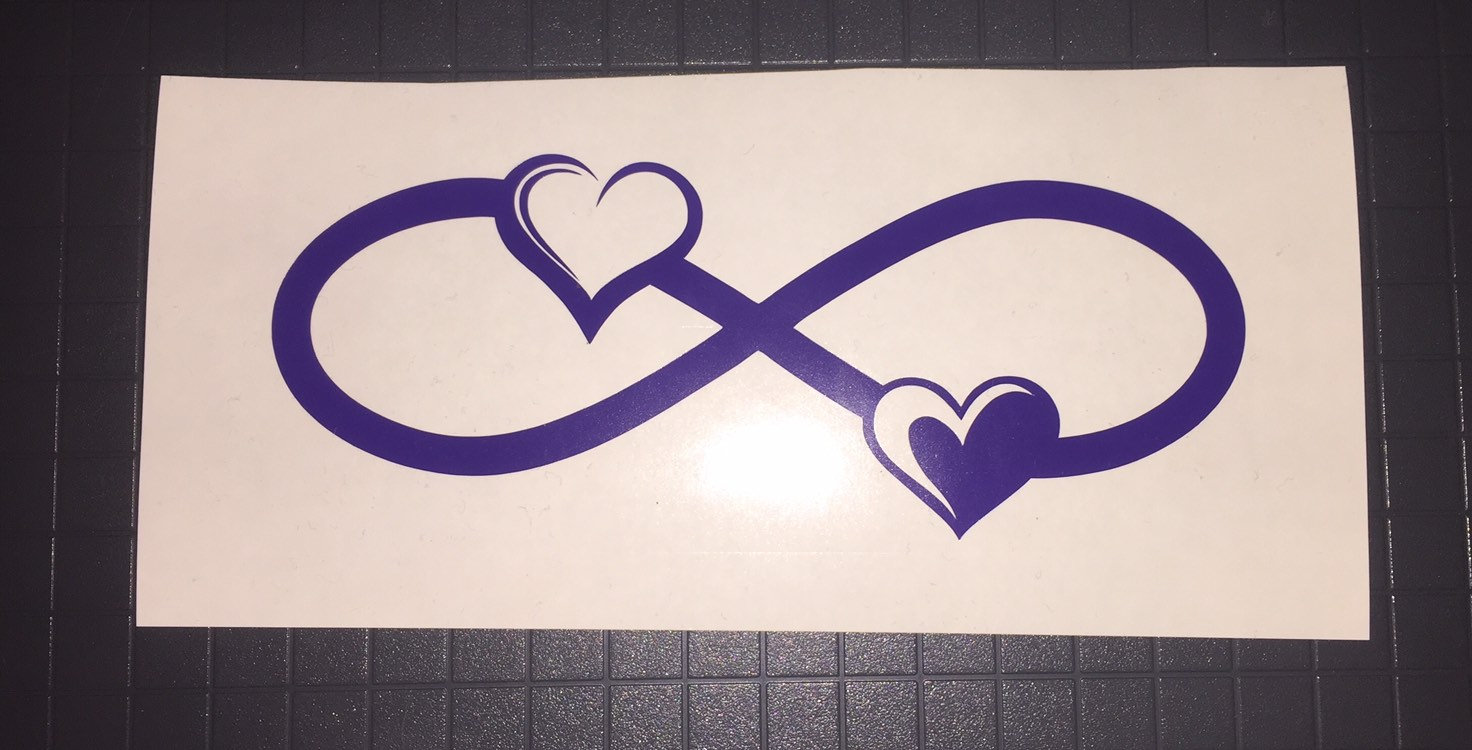Infinity Symbol Vinyl Decal Infinity Car Decal Infinity | Etsy
