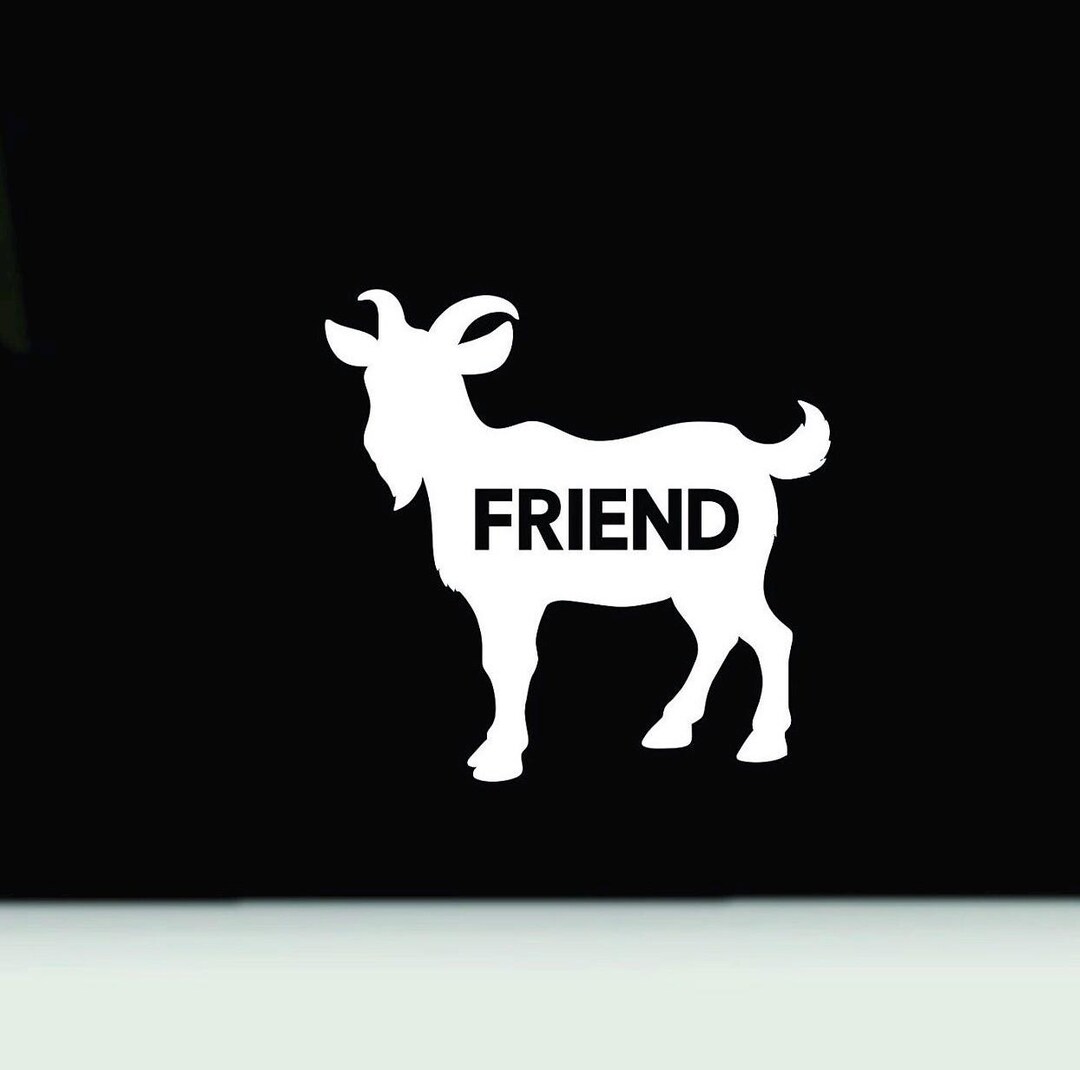 Goat Friend Vinyl Decal | Goat Car Truck Window Decal Sticker | Goat ...
