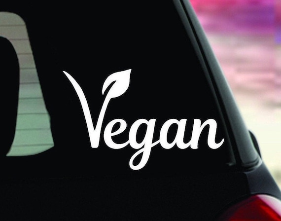 Vegan Vinyl Decal Vegan Sticker Vegan Bumper Sticker - Etsy