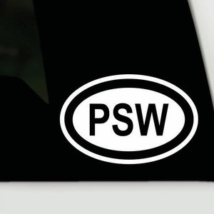 PSW Bumper Sticker | PSW Vinyl Car Decal | Personal Support Worker ...
