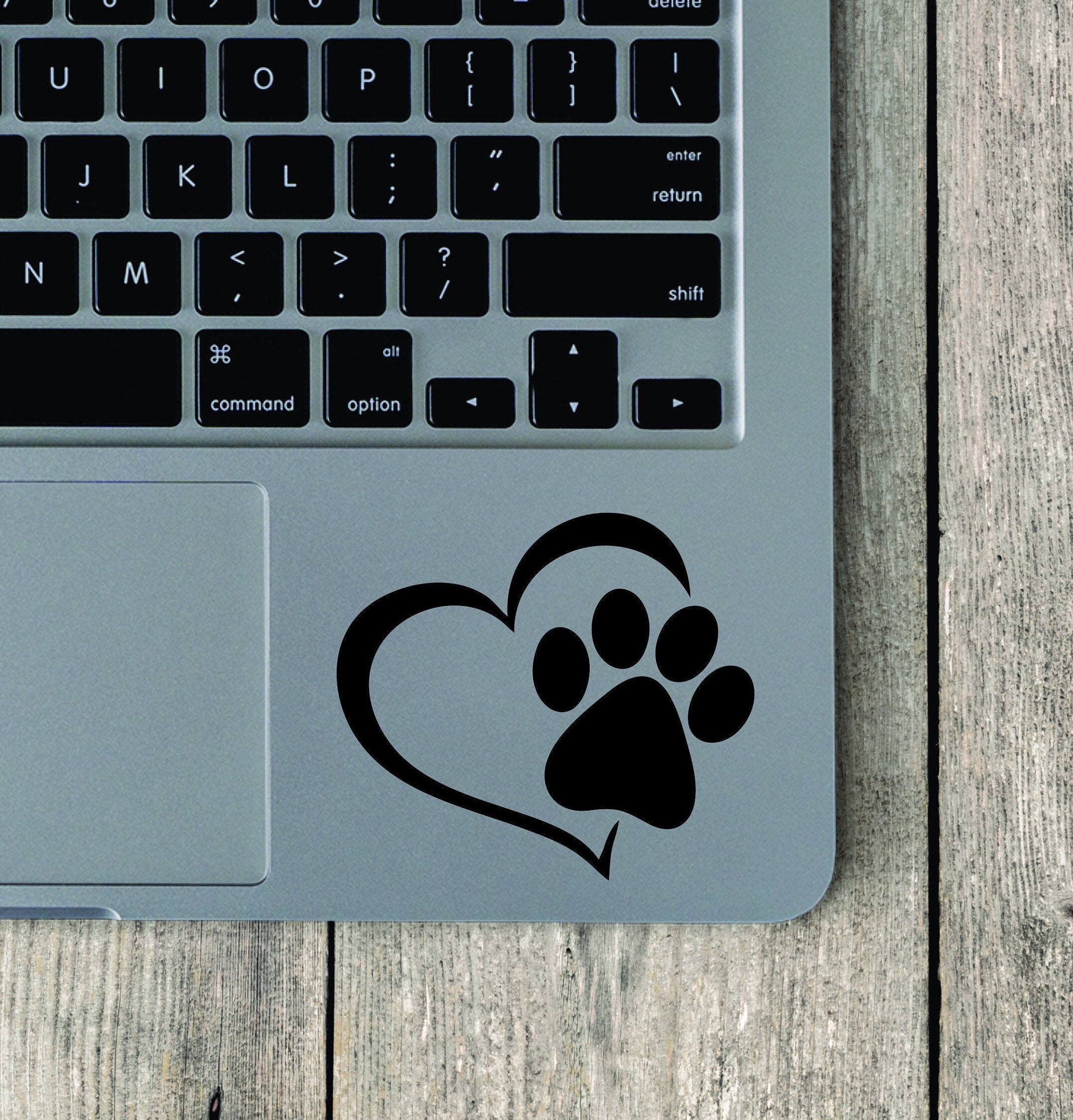 Heart Paw Print Waterproof Vinyl Decal | Car, Laptop, Bumper Paw ...