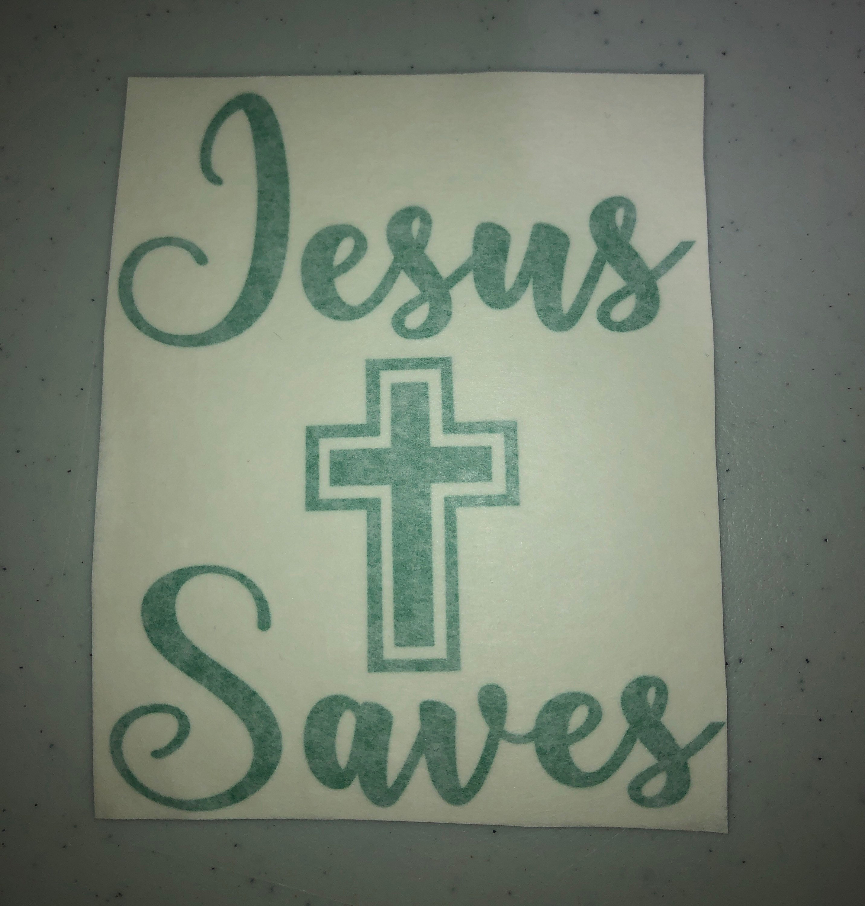 Jesus Saves window decal Jesus bumper sticker Jesus Saves | Etsy