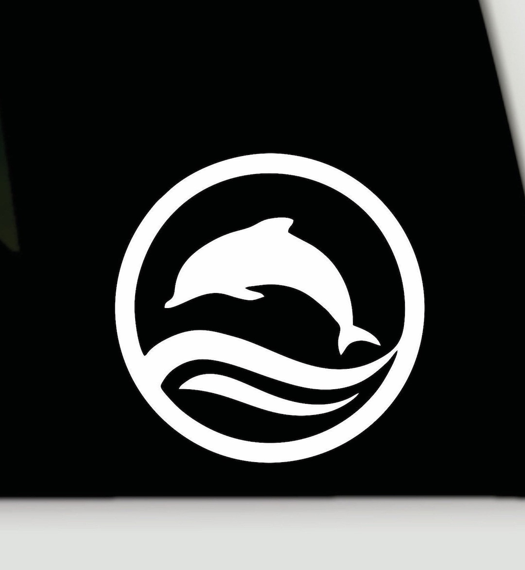 Dolphin Vinyl Decal | Dolphin Sticker | Dolphin Bumper Sticker ...