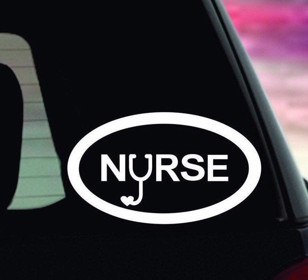 Nurse Bumper Sticker | Nurse Vinyl Decal | Nurse Car Decal Sticker ...