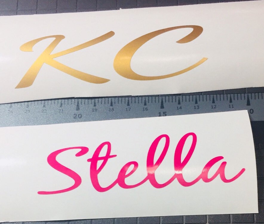 Name Decal Name Sticker Vinyl Name Decal Personalized | Etsy