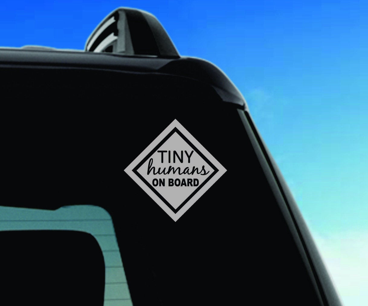 Tiny humans on board bumper sticker tiny humans on board | Etsy