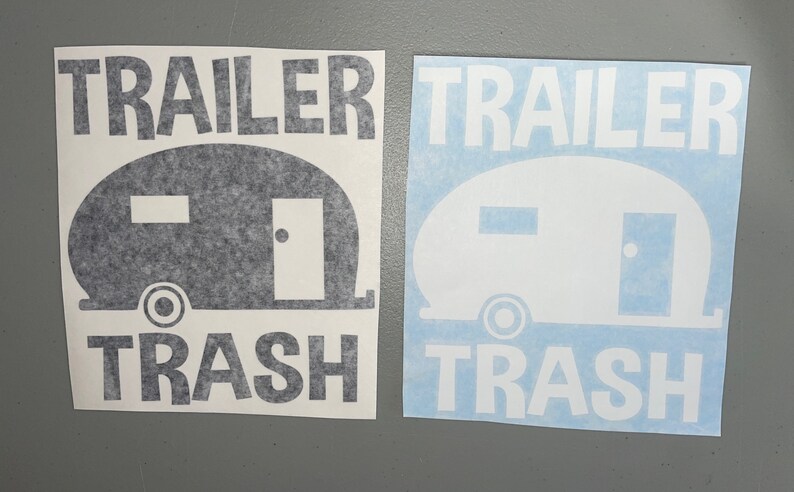 Trailer Trash Sticker | Trailer Trash Vinyl Sticker | Trailer Sticker ...