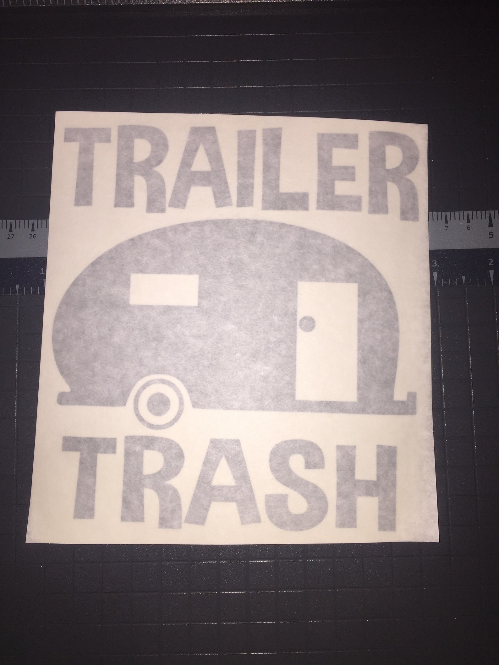 Trailer Trash Sticker Trailer Trash Vinyl Sticker Trailer | Etsy