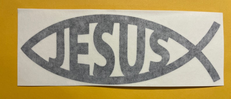 Jesus Bumper Sticker Jesus Symbol Car Decal Jesus Vinyl - Etsy