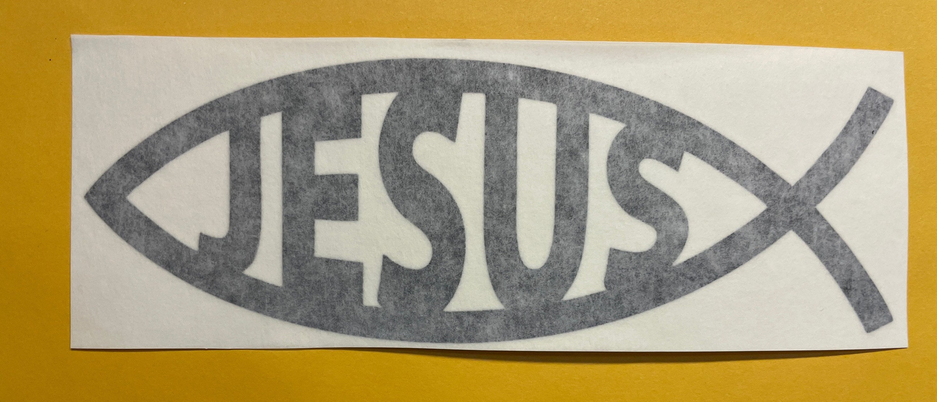 Jesus Bumper Sticker Jesus Symbol Car Decal Jesus Vinyl - Etsy