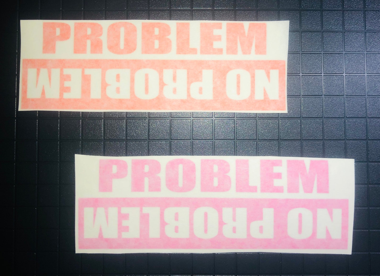 No Problem Problem Vinyl Decal Funny Bumper Window Sticker | Etsy