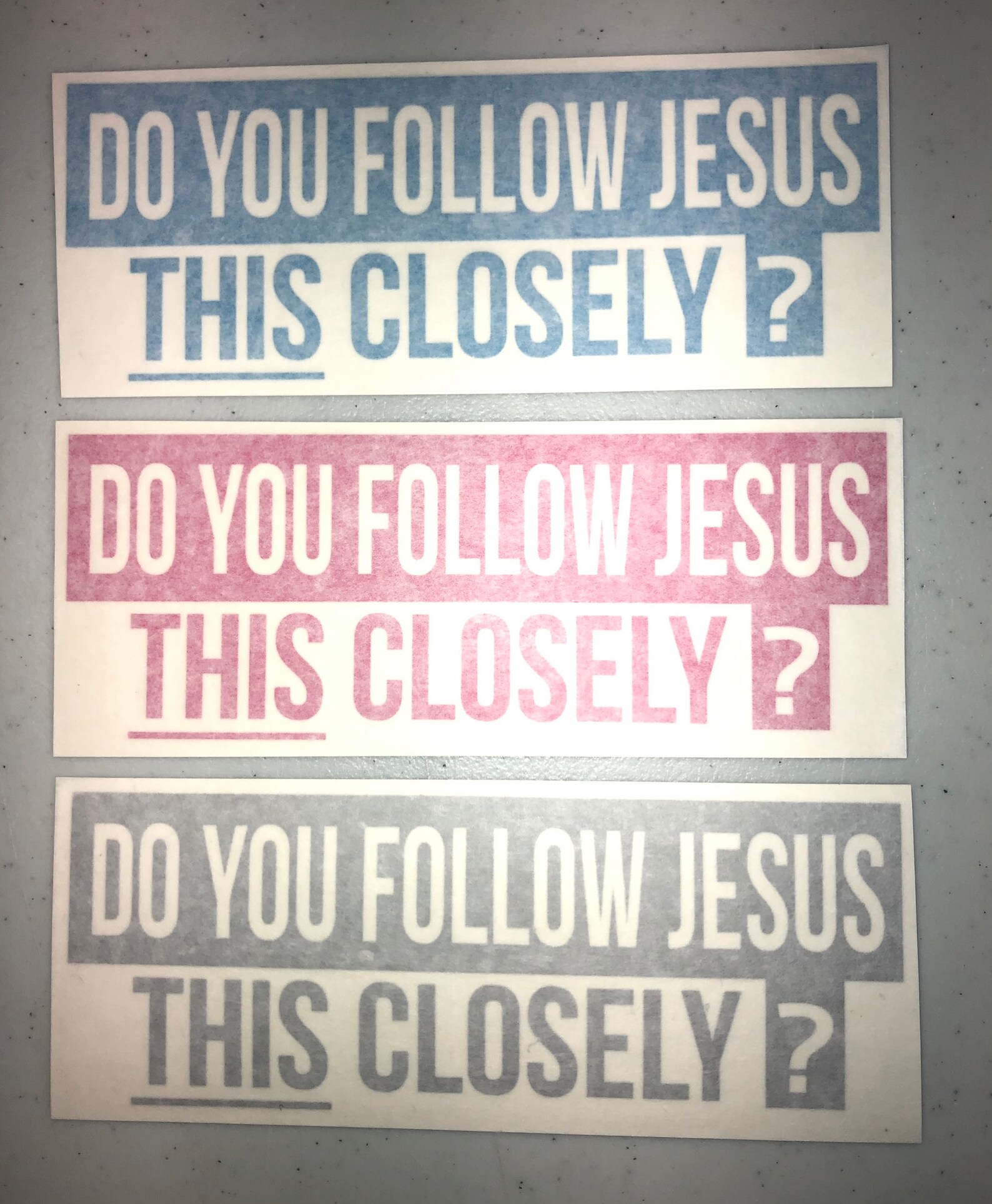 Funny Bumper Sticker | Jesus Bumper Sticker | Do You Follow Jesus This ...