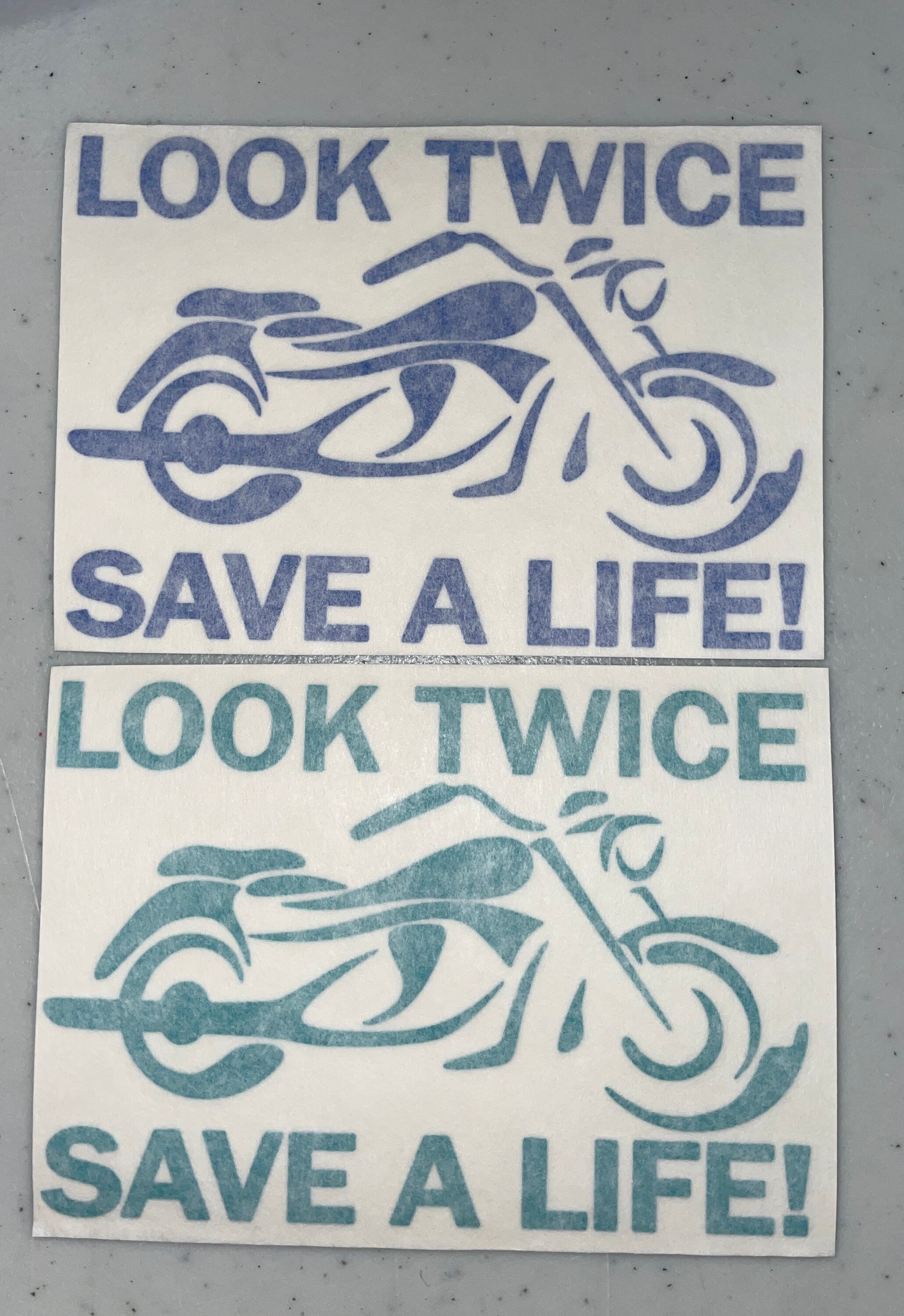 Look Twice Bumper Sticker Look Twice Save a Life Vinyl Decal - Etsy Canada