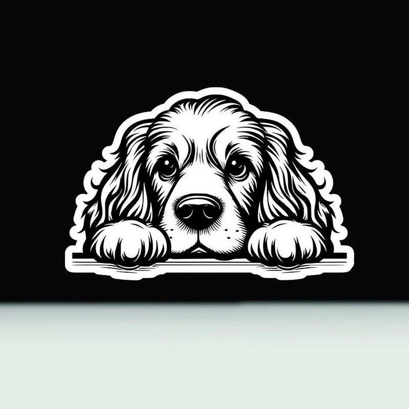 Cocker Spaniel Decal - Etsy