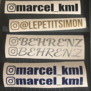 Instagram Vinyl Decal | Instagram Custom Decal | Window Decal ...