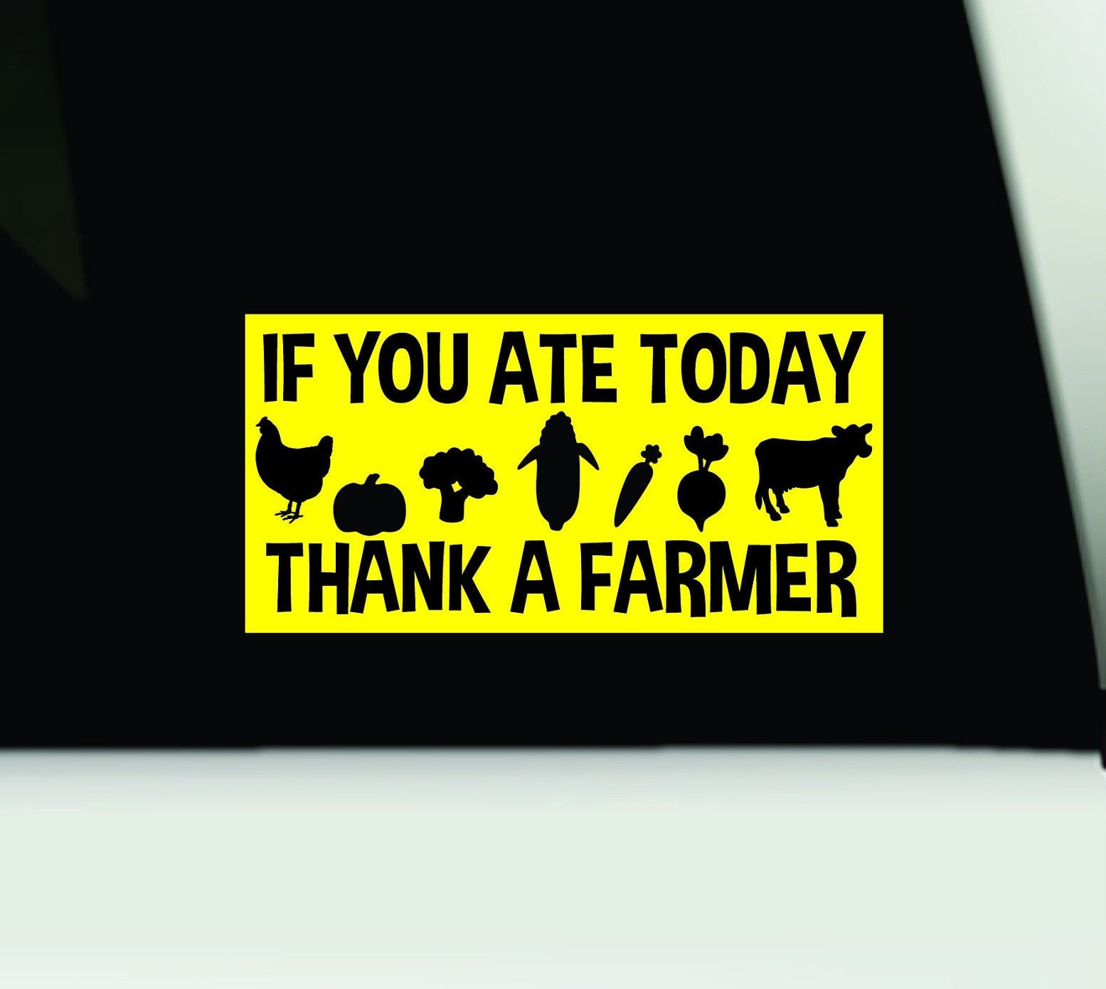 Thank A Farmer Bumper Sticker