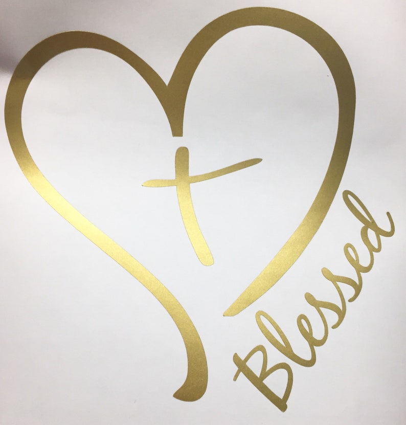Blessed Car Decal Blessed Bumper Sticker Blessed Vinyl - Etsy