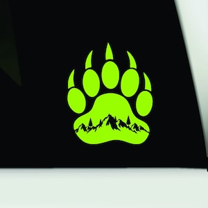Bear Claw Vinyl Decal | Bear Paw Sticker | Bear Claw | Bear Claw Bumper ...