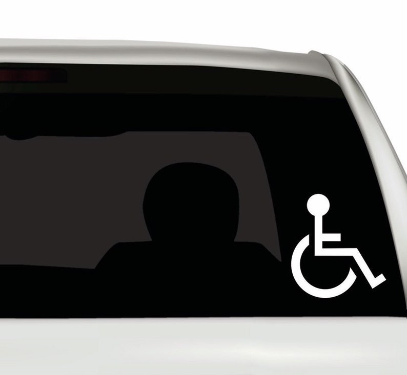 Wheelchair Vinyl Decal Wheelchair Bumper Sticker | Etsy