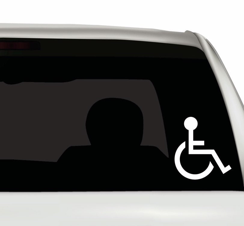 Wheelchair Vinyl Decal Wheelchair Bumper Sticker | Etsy