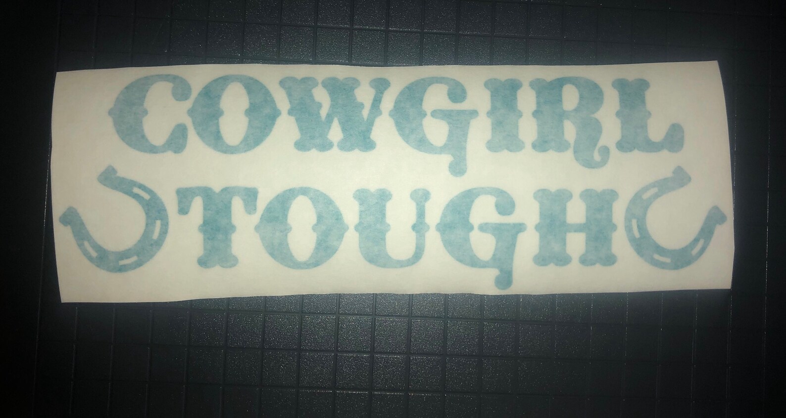 Cowgirl Tough Bumper Sticker Cowgirl Tough Vinyl Sticker - Etsy