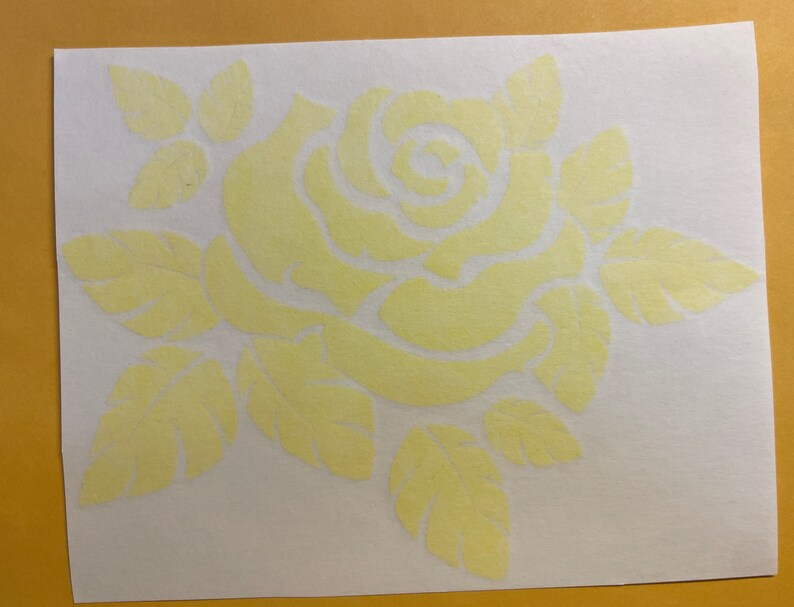 Rose Vinyl Decal Rose Sticker Rose Bumper Sticker Flower | Etsy