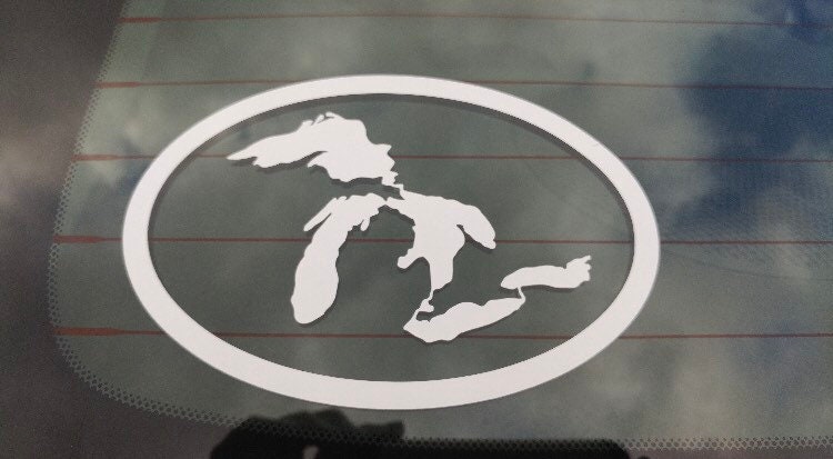 Great Lakes Decal | Great Lakes Sticker | Lake Michigan | the Great ...