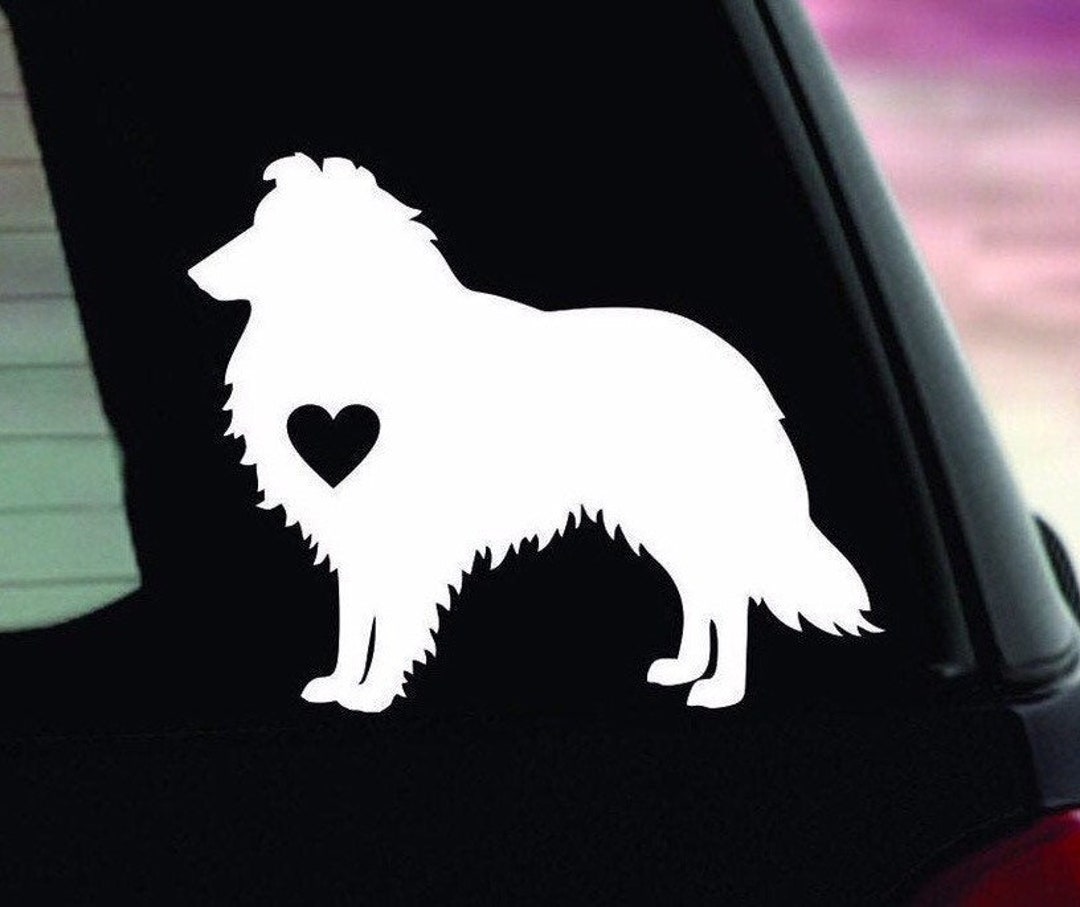 Shetland Sheepdog Sticker | Border Collie Decal | Collie Bumper Sticker ...