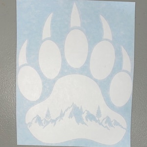Bear Claw Vinyl Decal | Bear Paw Sticker | Bear Claw | Bear Claw Bumper ...