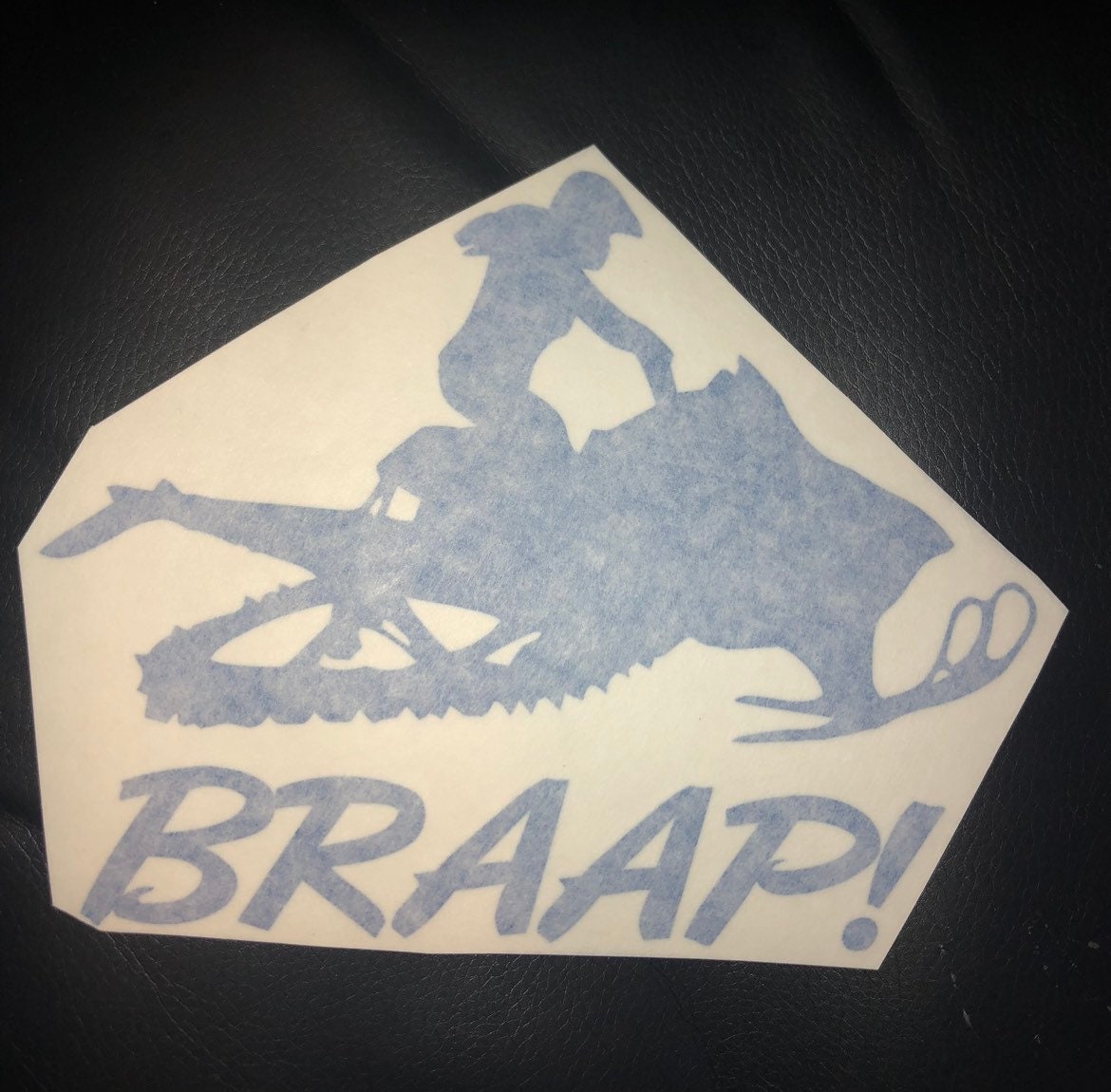 Braap Sled Decal Braap Vinyl Sticker Ladies Sled - Etsy