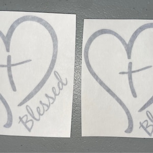 Blessed Car Decal Blessed Bumper Sticker Blessed Vinyl Decal Laptop ...