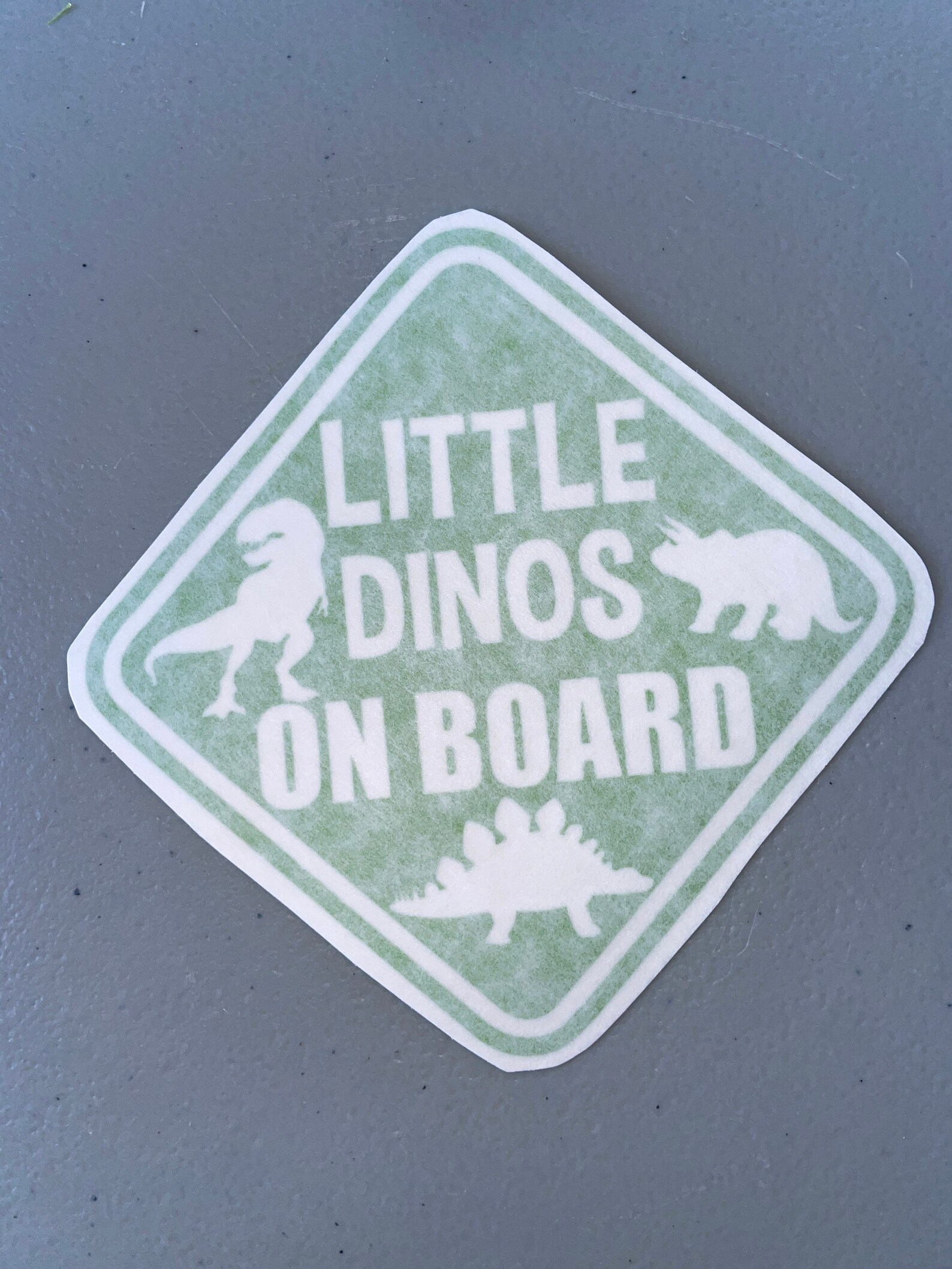 Little Dinos on Board Bumper Sticker | on Board Car Decal | Dinosaur on ...