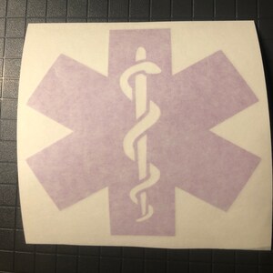 Medical Alert Bumper Sticker | Medical Symbol Car Decal | Medical Id ...