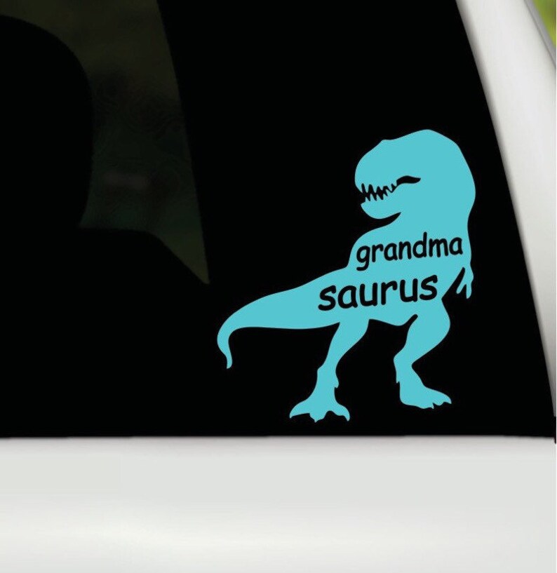 Grandmasaurus Vinyl Decal | Grandma Bumper Sticker | Grandma Dinosaur ...