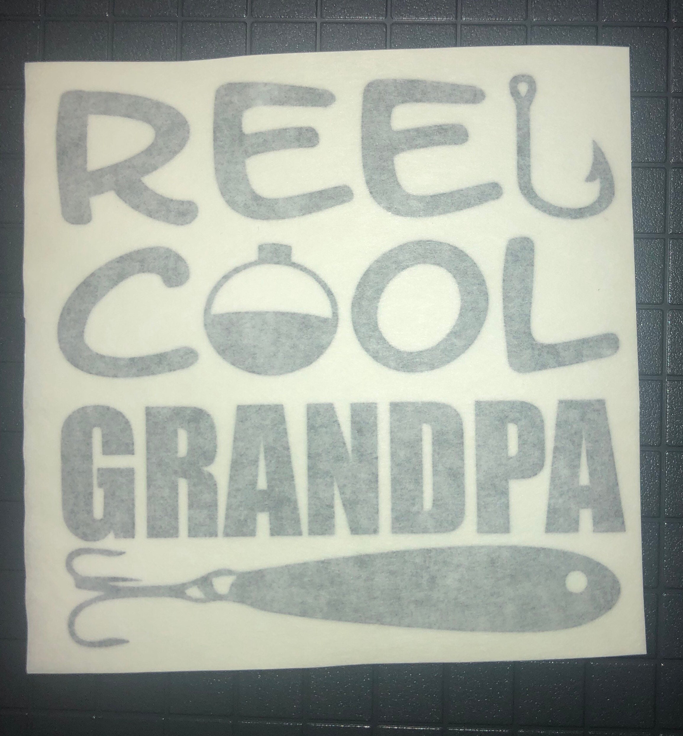 Reel Cool Grandpa Vinyl Decal Reel Cool Grandpa Sticker | Etsy