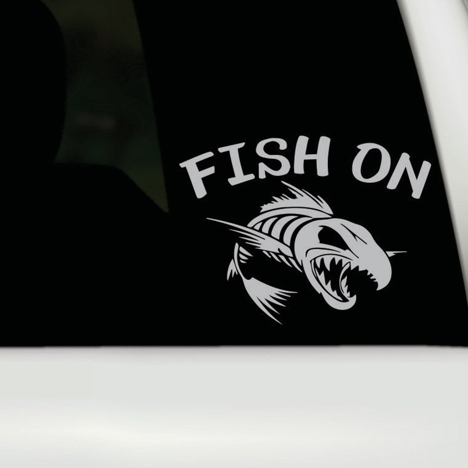 Fish On Vinyl Decal Fish On Vinyl Sticker Fishing Bumper | Etsy