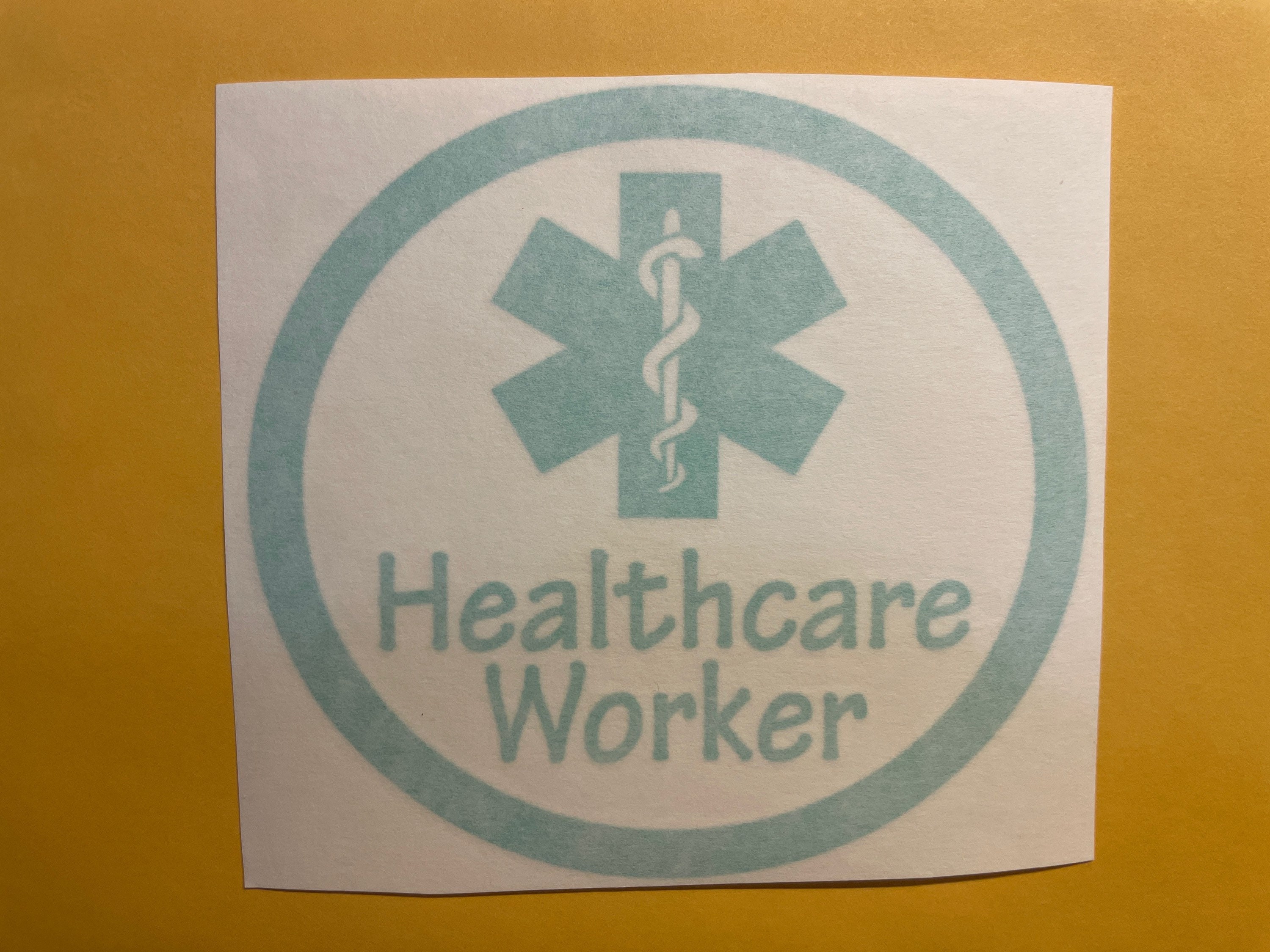 Healthcare Worker Bumper Window Sticker Healthcare Worker - Etsy
