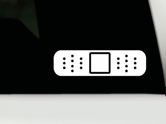 Band Aid Vinyl Decal Band Aid Car Sticker Bandage Vinyl - Etsy