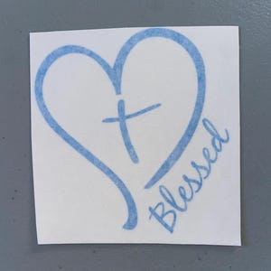 Blessed Car Decal | Blessed Bumper Sticker | Blessed Vinyl Decal ...