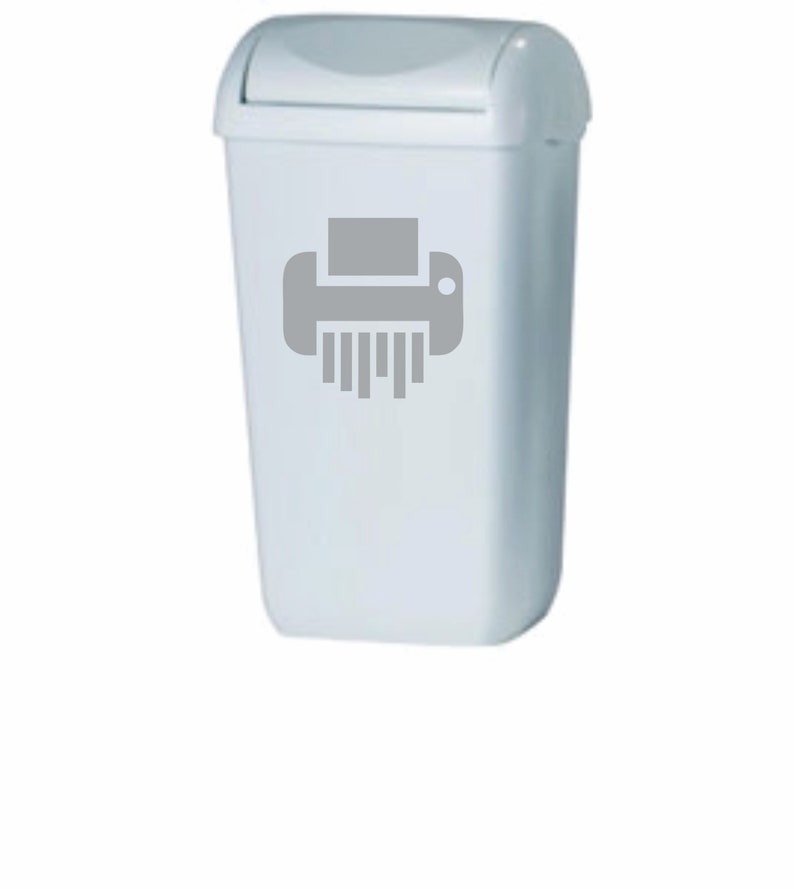 Paper shredder vinyl decal sticker Shredder symbol decal | Etsy