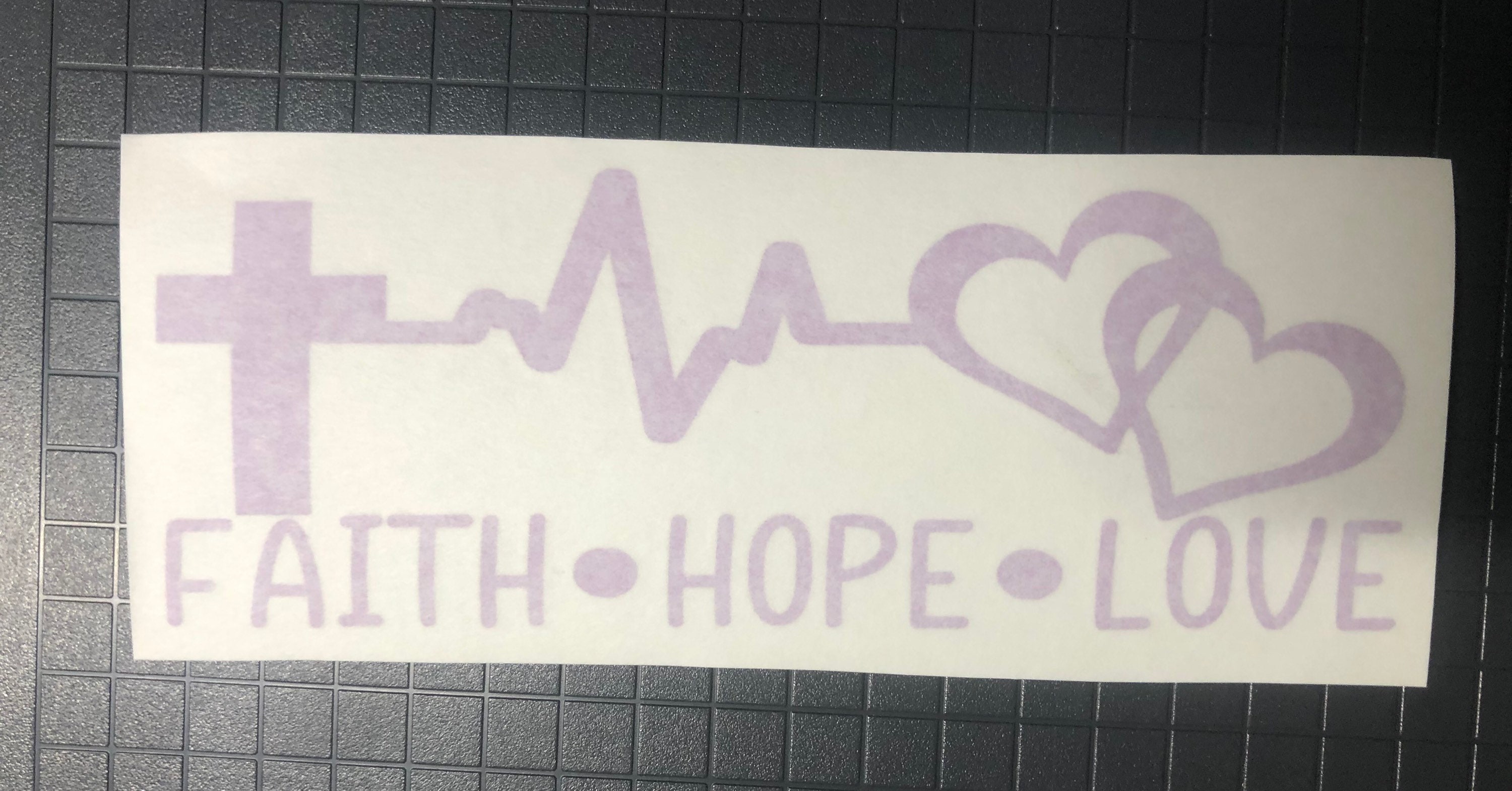 Faith Hope Love Bumper Sticker | Christian Bumper Stickers | Faith Car ...