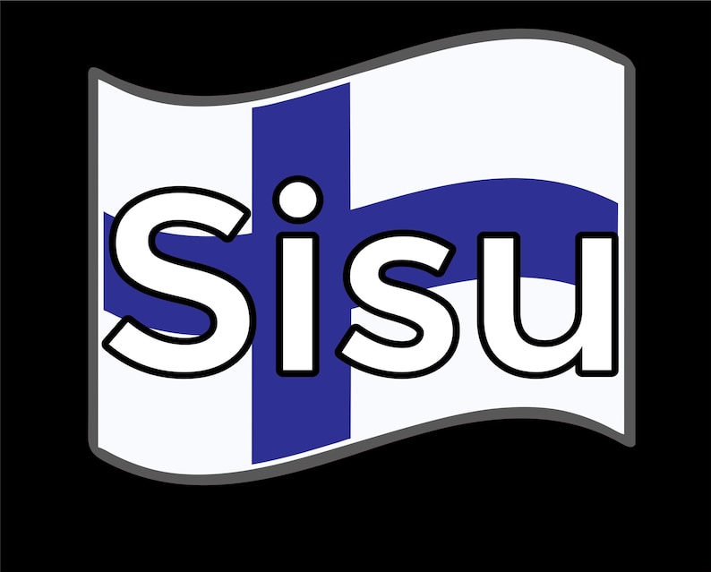 Finland Sisu Vinyl Sticker Finnish Flag Sticker Finland - Etsy Canada