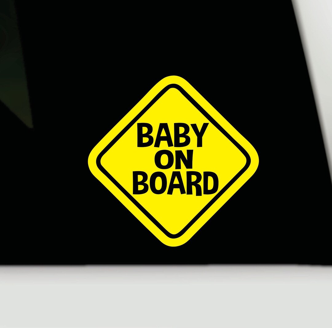 Baby on Board Bumper Sticker | Baby on Board Car Decal | Baby on Board ...