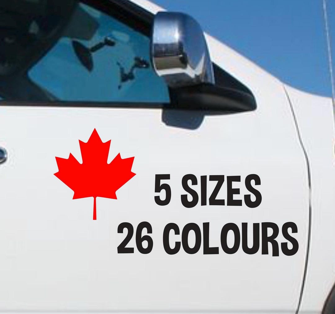 Maple Leaf Vinyl Decal | Canada Maple Leaf Vinyl Window Decal | Canada ...
